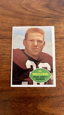1960 Topps Football Set Break #33 Ed Modzelewski Dallas Cowboys | eBay