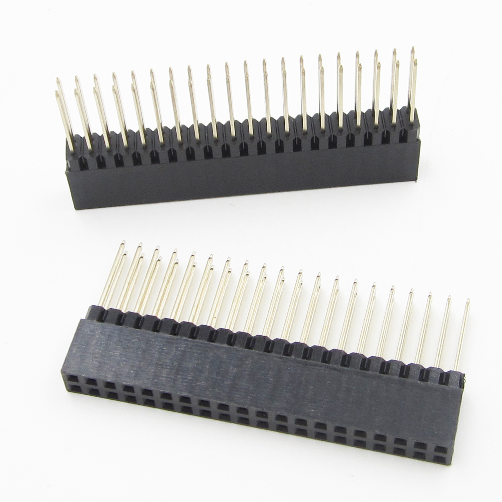 2/5/10Pcs 2.54mm 2x20Pin 40Pin Female Double Row Long Pin Header Strip ...