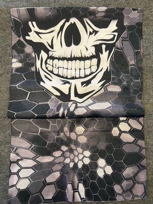 Vibrant Skull Face Mask Pull up Neck Gaiter Mask | eBay
