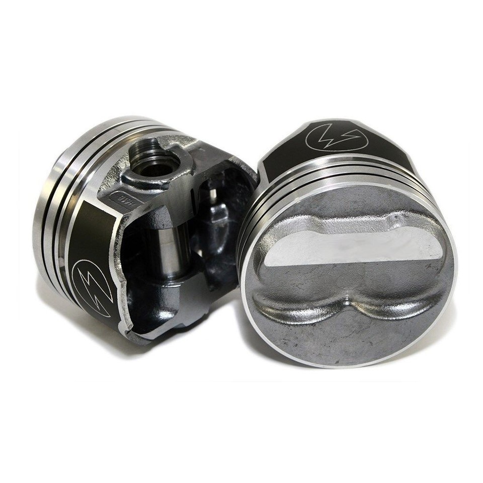 Speed Pro Chevy 350 5.7 Hypereutectic Coated Dome H618CP Pistons & Moly ...