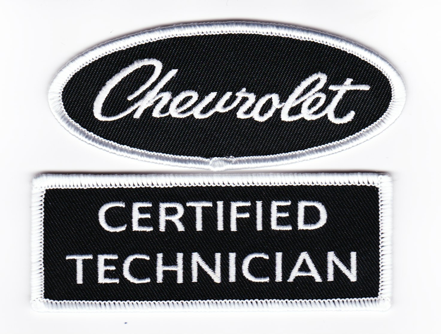 CHEVROLET CERTIFIED TECHNICIAN SEW/IRON ON PATCH EMBROIDERED CHEVY ...