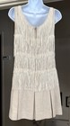 Vtg size 9 Fringed Beige Flapper Dress Halloween Stage Costume Roaring ...