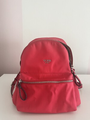 Small Guess Coral Pink Backpack | eBay