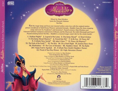 ALAN MENKEN - ALADDIN [ORIGINAL SOUNDTRACK] [DISNEY] [2004] [REMASTER ...