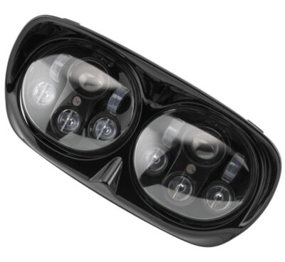 LETRIC LIGHTING CO. Headlights For Road Glide Black Dual LLC-LRHP-BB | eBay