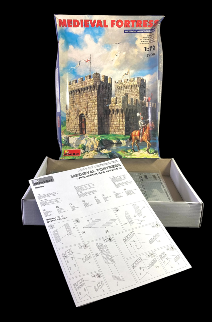 Original 2003 Mini Art 72004 Medieval Fortress 1:72 Scale Model Build ...