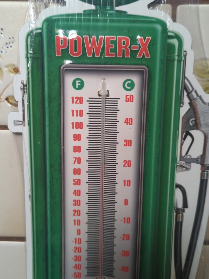 Sinclair Dino Gasoline Thermometer 17" Metal Aluminum Sign Garage Bar ...