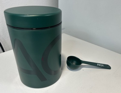AG1 Athletic Greens EMPTY Green Metal Canister with Stainless Steel ...