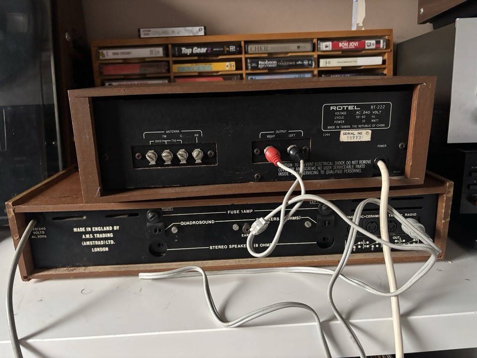 Rotel RT-222 + Amstrad IC2000 MKII Vintage Audio Amplifier & Tuner ...