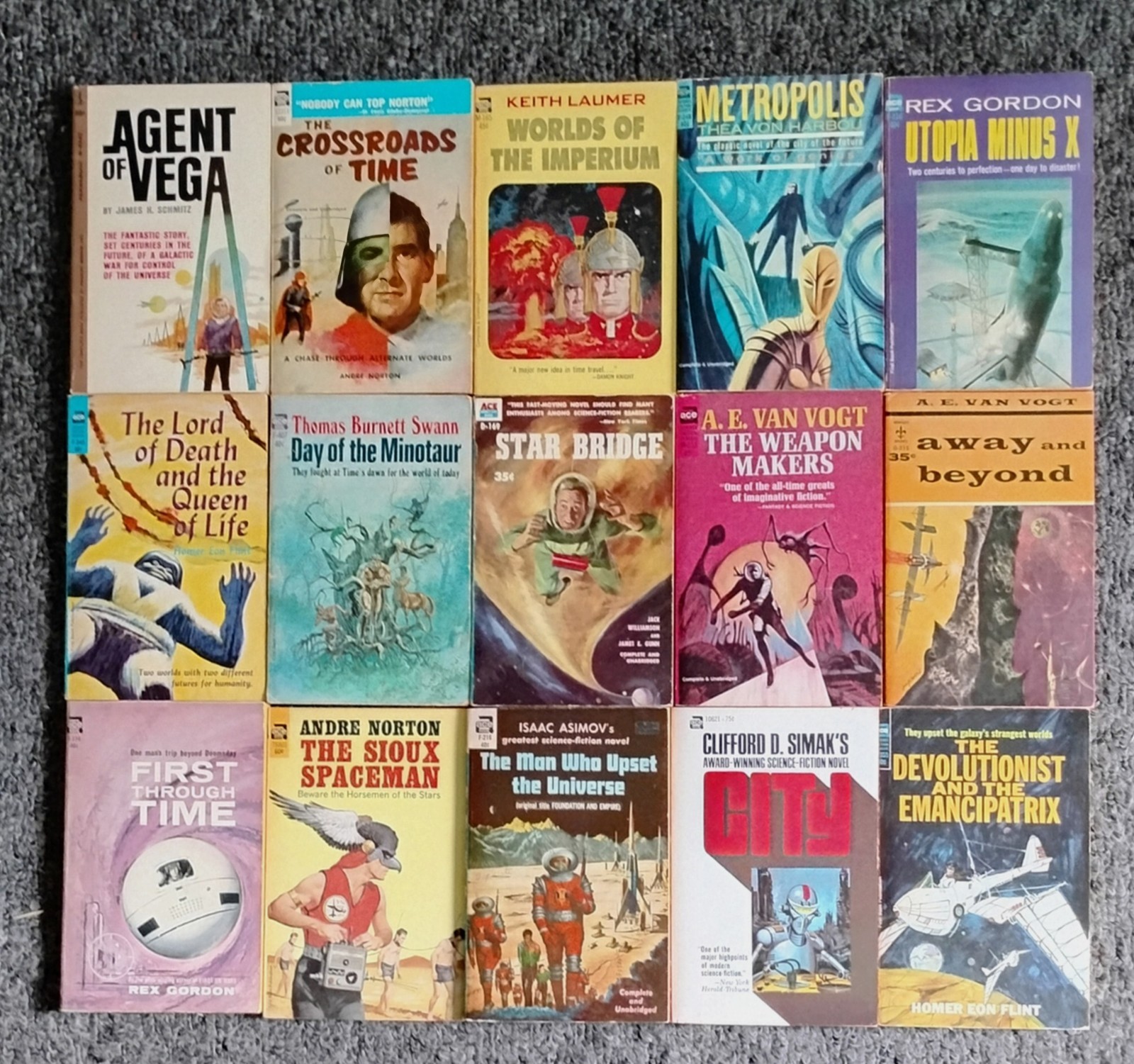 Lot of 15 Vintage 1960s ACE Science Fiction Paperbacks FREESHIP | eBay