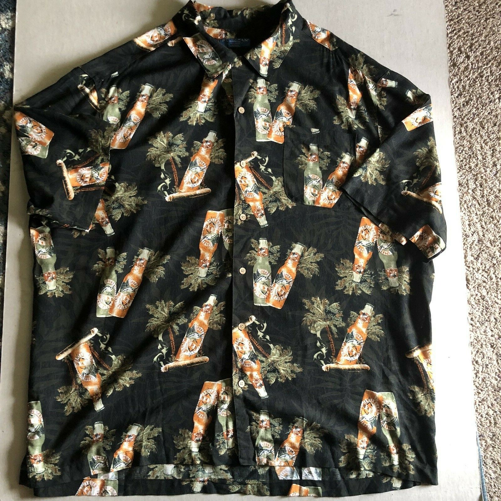 Puritan Marlin Sport Fishing Beer Cigar Palm Tree Haw… - Gem