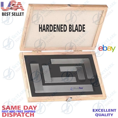 2" 3" 4" & 6 " Precision Engineers Square Set 4pc Hardened Squares In ...