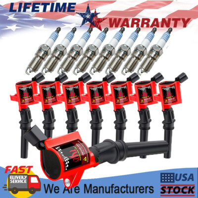 8X FD503 Ignition Coil + Spark Plug FOR Ford E-350 Econoline 5.4L V8 ...