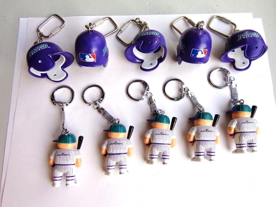 VINTAGE MLB ARIZONA DIAMONDBACKS LiL Sports Brat Key Chains PLAYERS ...