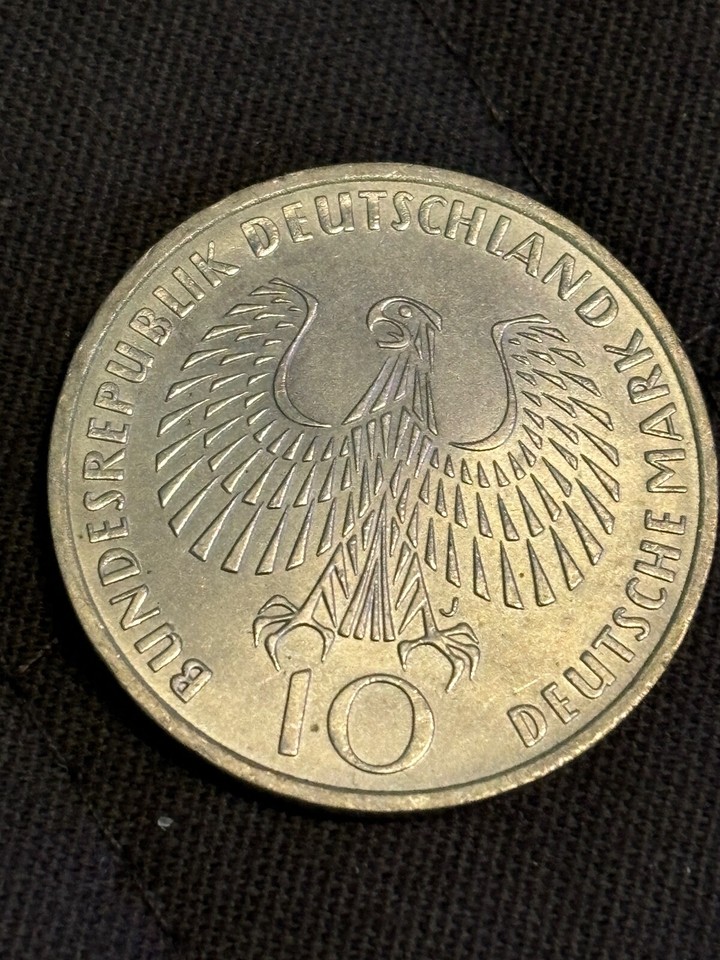 1972 G Silver 10 Deutsch Mark Coin XX Olympiad Olympic Games Munich ...