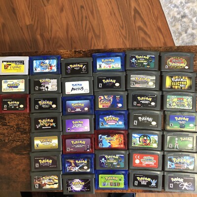 Pokemon Games GBA Lot Of 38 For Nintendo Game Boy Advance Custom. | eBay