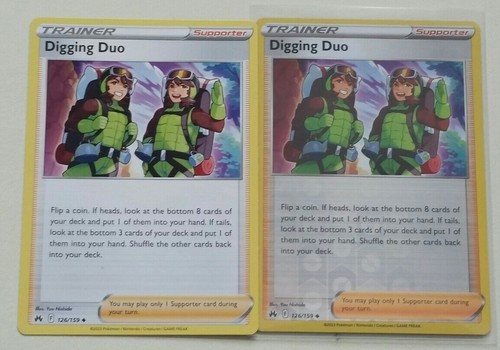 2x Pokémon TCG Crown Zenith: Digging Duo (126/159) *Regular & RH ...
