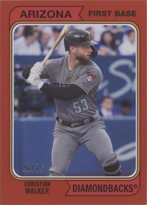2020 Topps Archives - 1974 Topps Christian Walker #104 Red /75 for sale ...