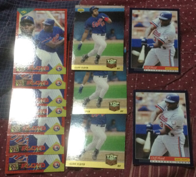 (17) 1993 to 1996 CLIFF FLOYD RC Rookie Baseball Cards! Upper Deck ...