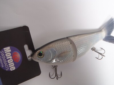 Morone Swimbait 2 White Boy Gizzard Shad Threadfin Vector Tail 7" bass ...