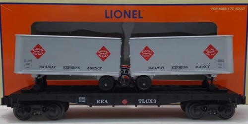 LIONEL REA FLAT CAR W/ PIGGYBACK TRAILERS 6-26366 O GAUGE RAILWAY ...