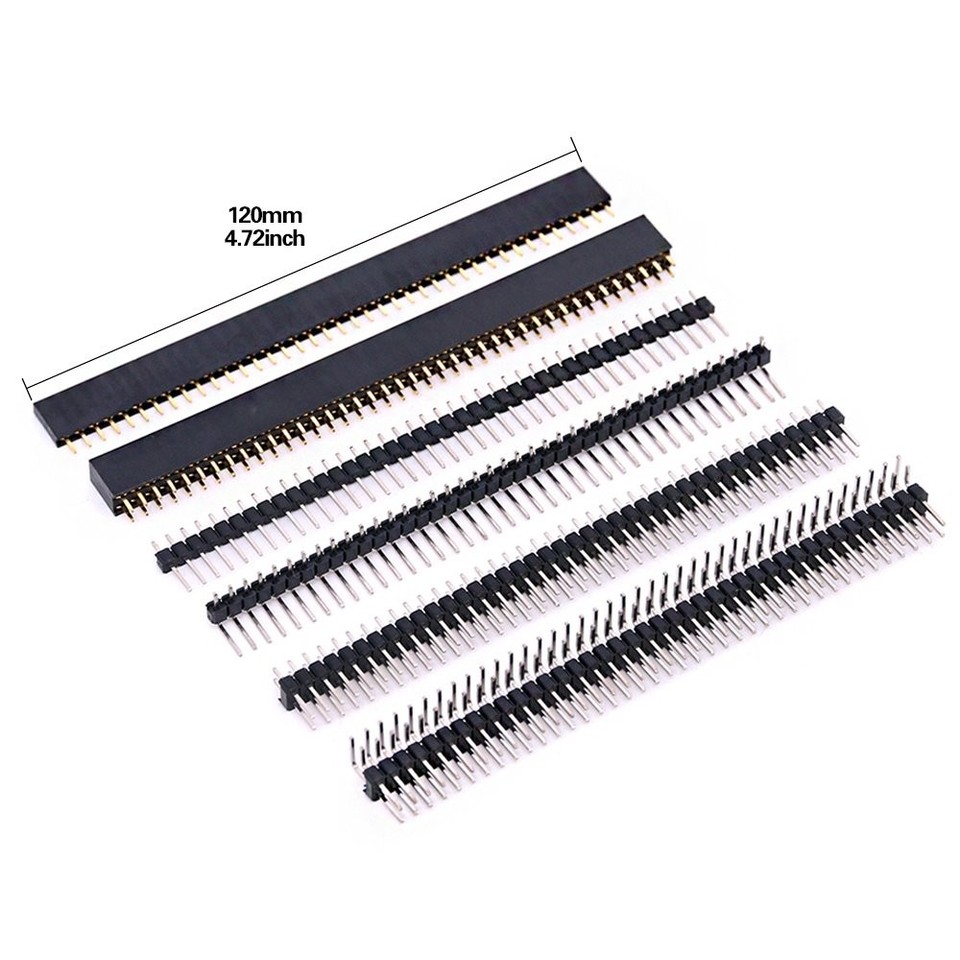 Pin Header Connector Kit Assortment 112 Pcs 2.54mm Male Female for ...