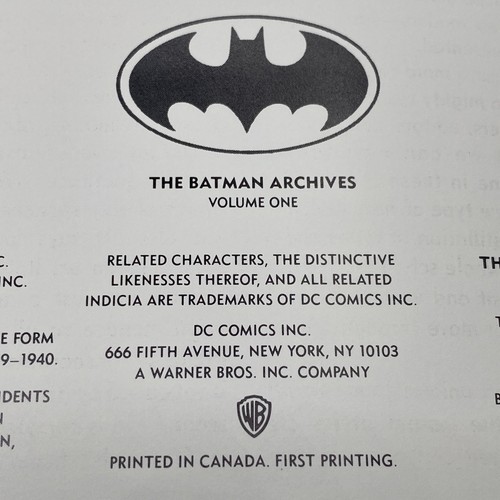 Batman DC Archive Editions comic Vol 1 2 3 4 Hardcover 1st Print lot ...