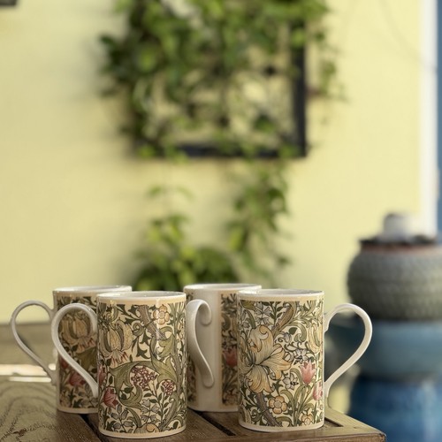 Dunoon Scotland Stoneware Mugs Set 4 Floral Knightsbridge William ...