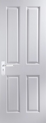 Premdor Brand New Pre-Finished White Solid Internal Door 4Panel Full ...