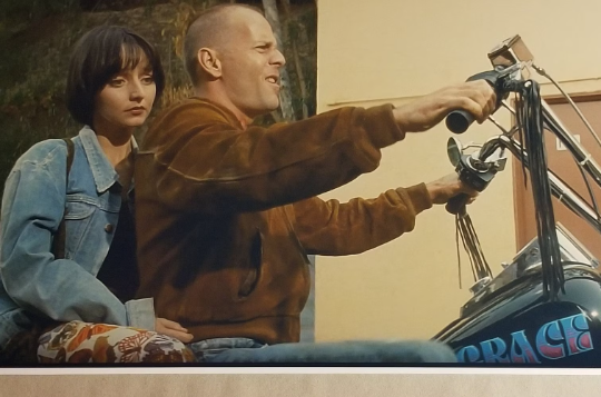 Pulp Fiction Movie Poster 12" X 24" Wide Screen Print Motorcycle ...