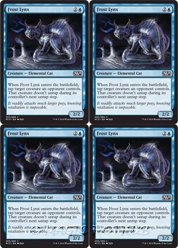 MTG - 4x FROST LYNX - M15/Core Set 2015 (C) | eBay Australia