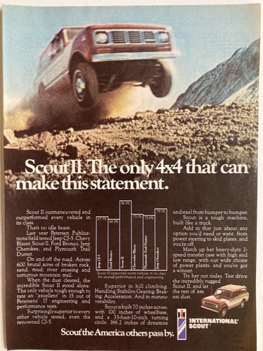 1976 International Harvester Scout Print Ad | eBay