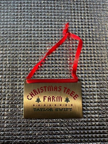 Taylor Swift Tree Farm Sign Metal Ornament Merch With Sticker Christmas ...