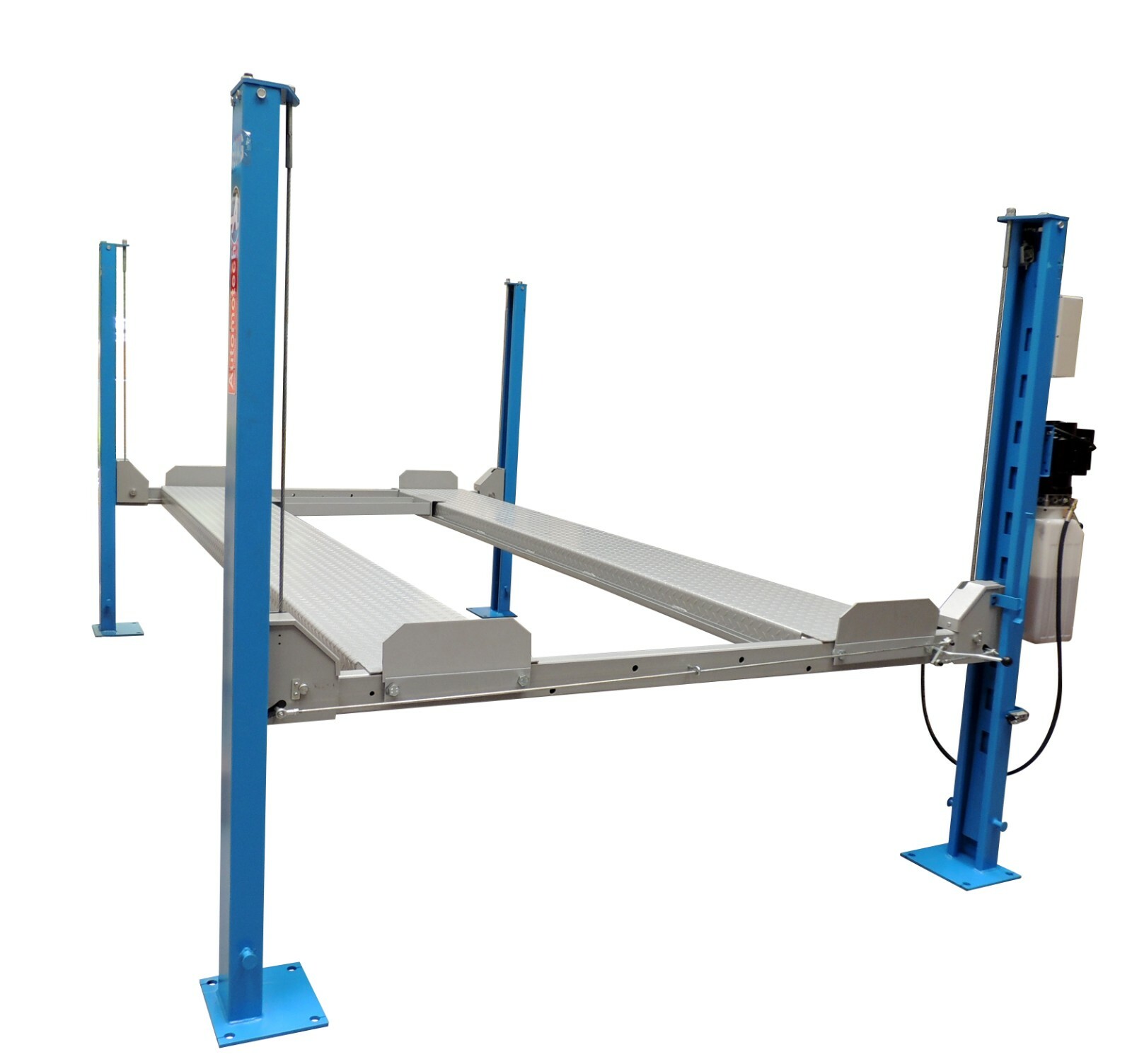 4 POST CAR LIFT / VEHICLE RAMP / PARKING LIFT / WITH MOBILE WHEEL KIT 3 ...