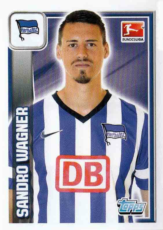 Topps Bundesliga 2013/2014 Sticker Nr. 32 Sandro Wagner Hertha BSC ...