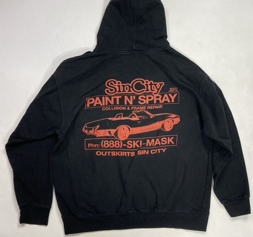 SKI Mask The Slump God Sin City Paint N Spray Graphic Pullover Hoodie ...