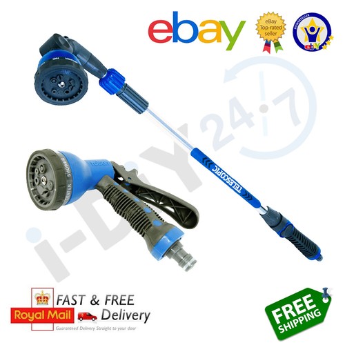 Heavy Duty 6 Function Spray Gun & 9 Function Telescopic Water Lance | eBay