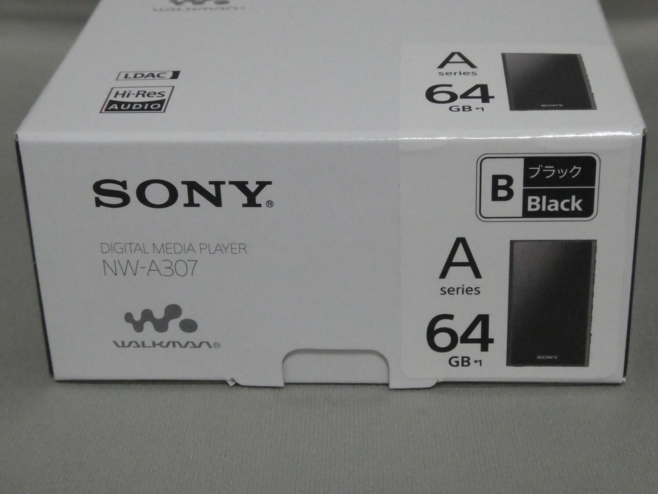 SONY WALKMAN 64GB Hi-Res A300 Series NW-A307 Audio Player Black English ...