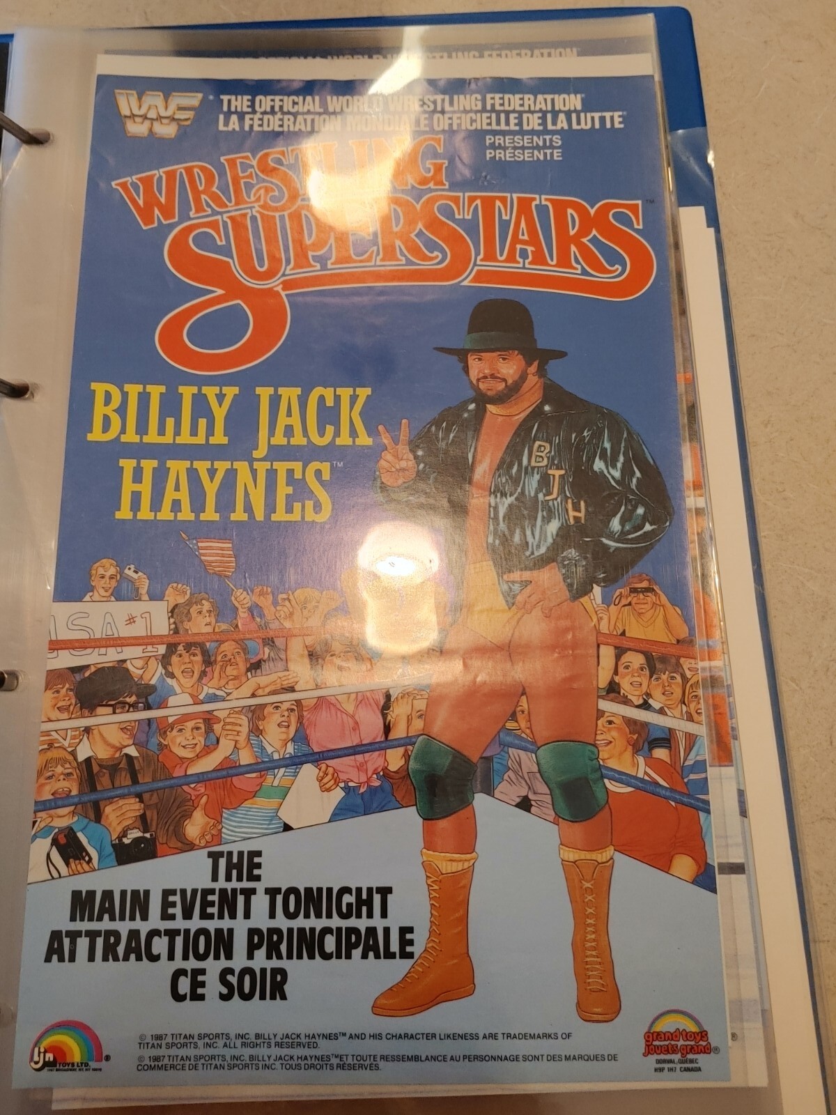 LJN WWF WWE Wrestling Lot 4 Posters Billy,Terry, Hill Billy, Outback ...