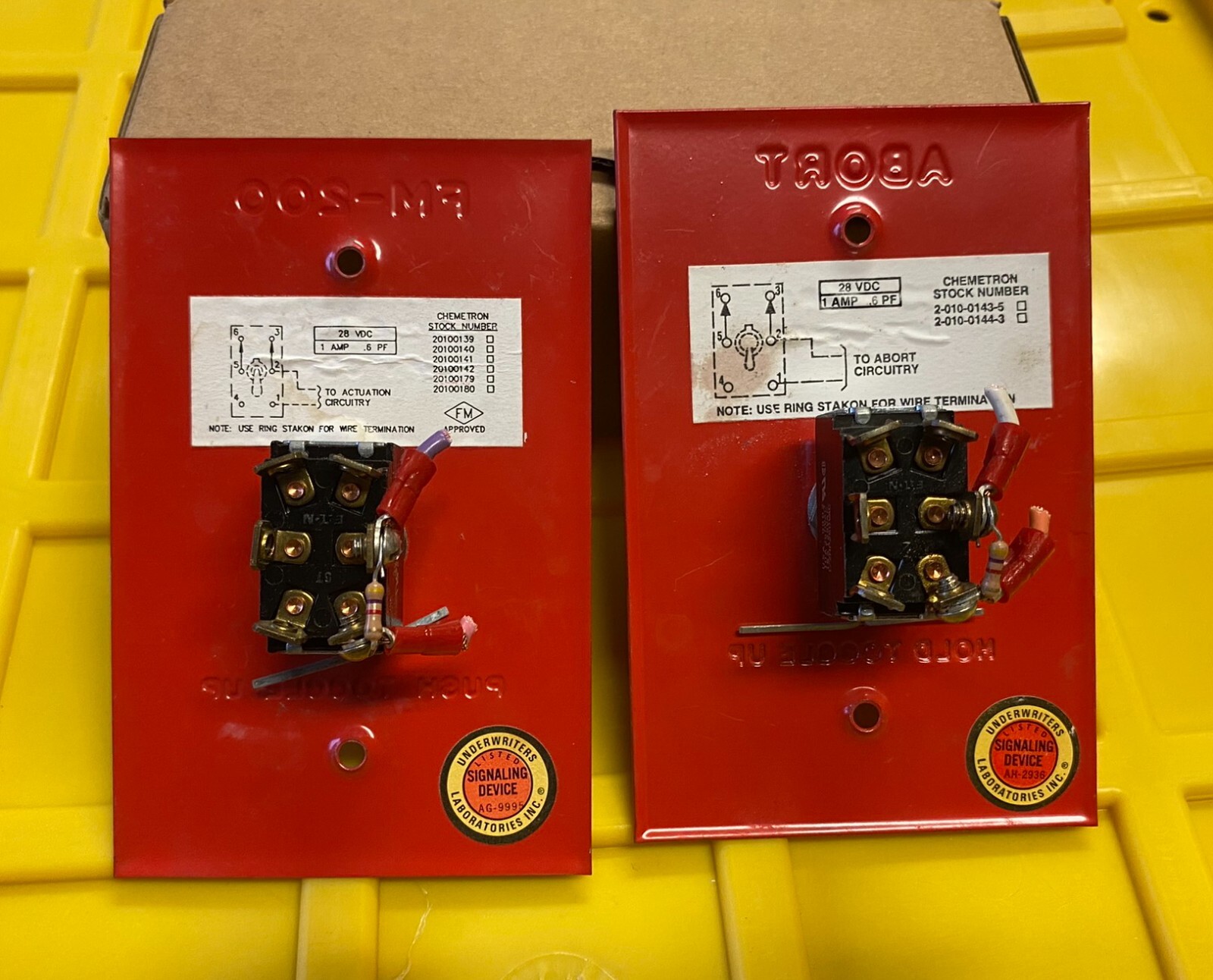 Chemtron FM-200 Release & Abort Switches | eBay