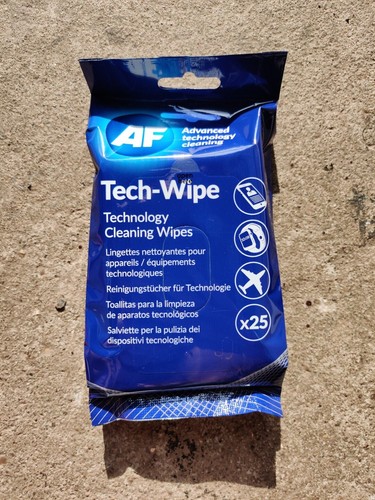 AF Tech-Wipe Technology Screen Cleaning Wipes - 25 Impregnated Wipes ...