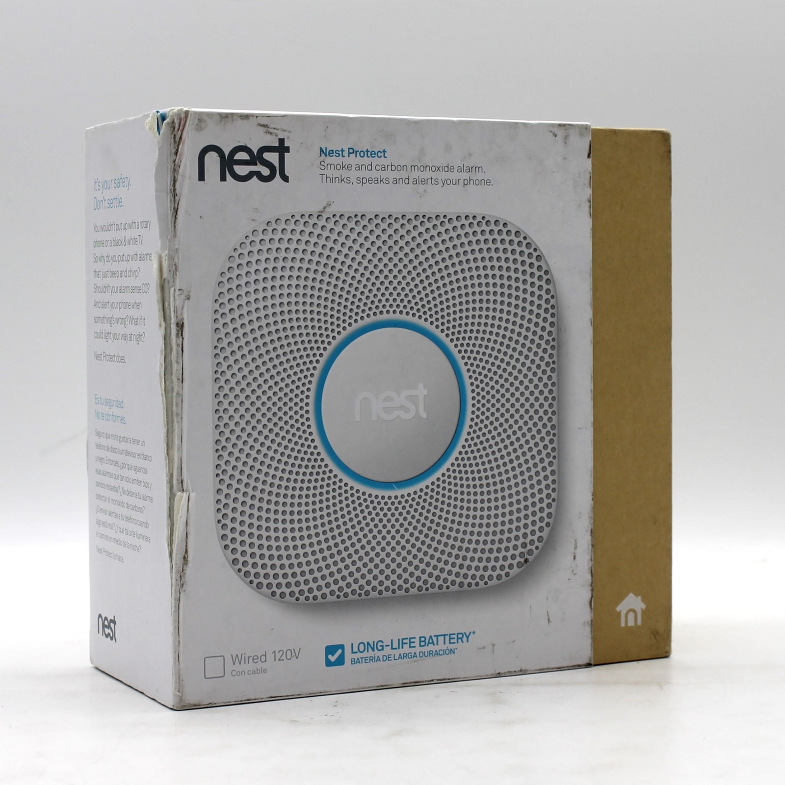 Google Nest Protect Smart Smoke and Carbon Monoxide Detector Alarm ...
