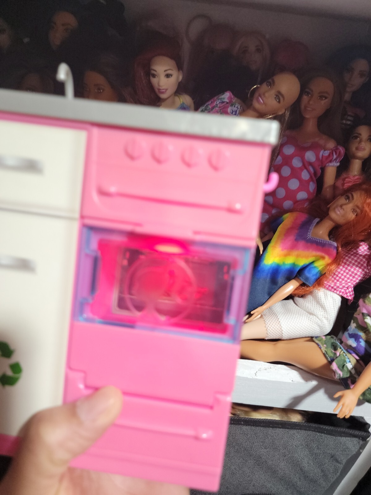 Barbie 360 DREAM HOUSE FHY73 Kitchen SINK STOVE OVEN REPLACEMENT lights ...