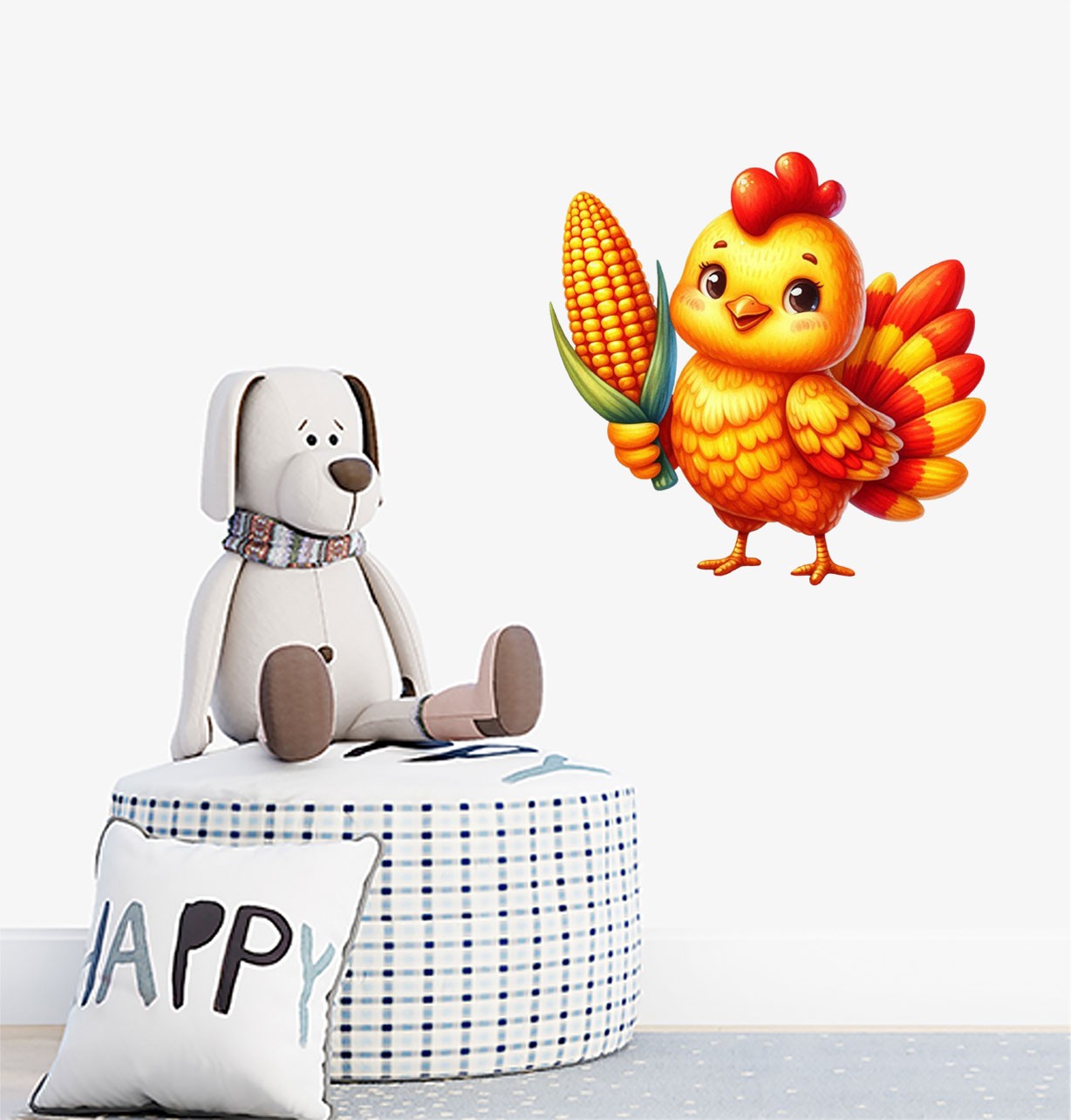 Funny Baby Chicken Wall Art Bedroom Nursery Decor Vinyl Sticker Decal 6 ...