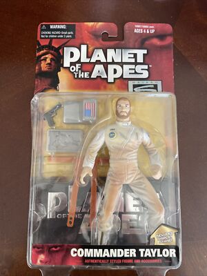Planet of the Apes Commander Taylor Action Figure NEW. Hasbro 1999 ...