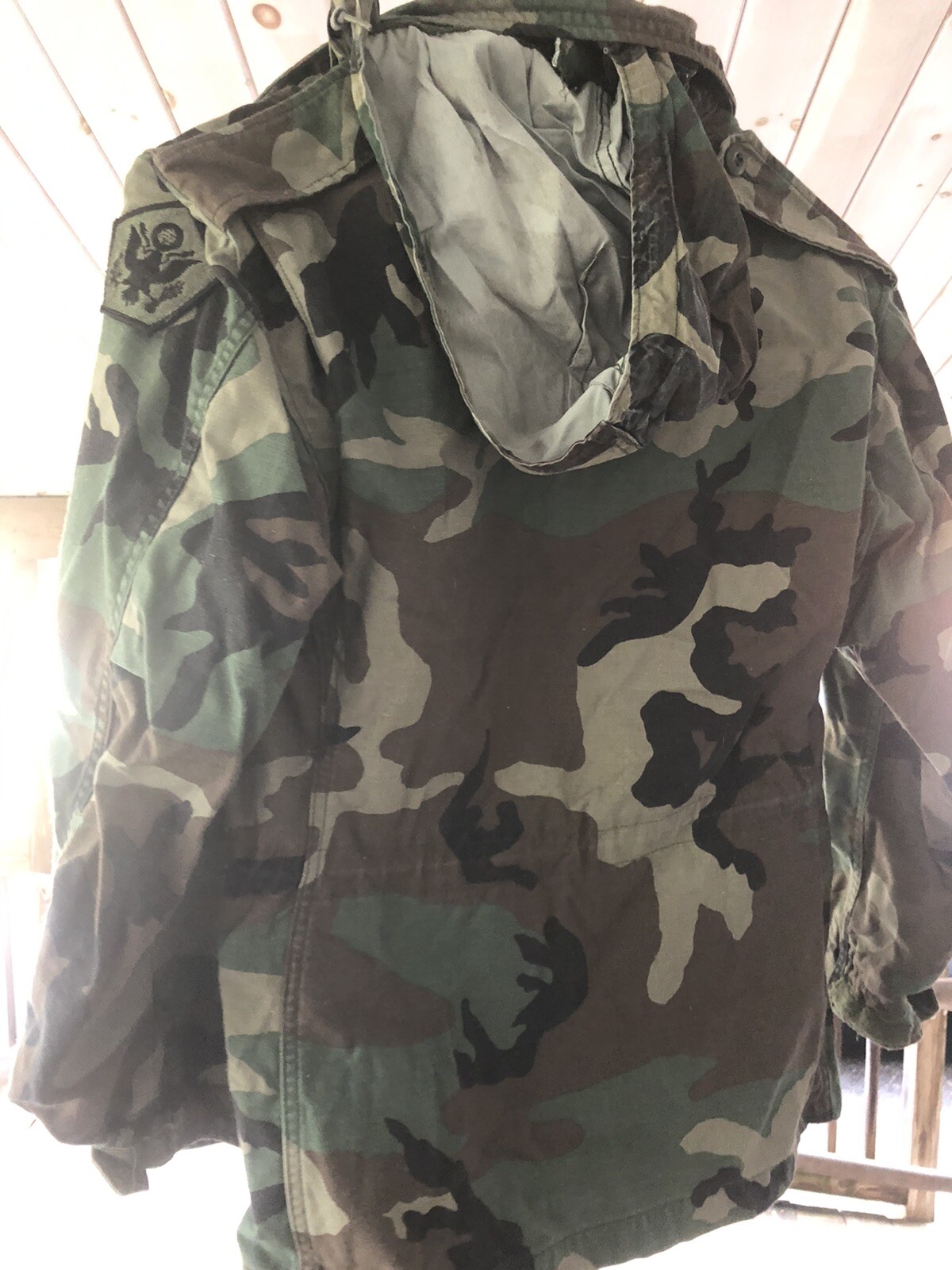 Official US ARMY Cold Weather Field Jacket w/Hood Sz … - Gem