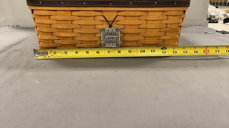 2001 Longaberger Checkers Game Checkerboard Large Woven Basket | eBay