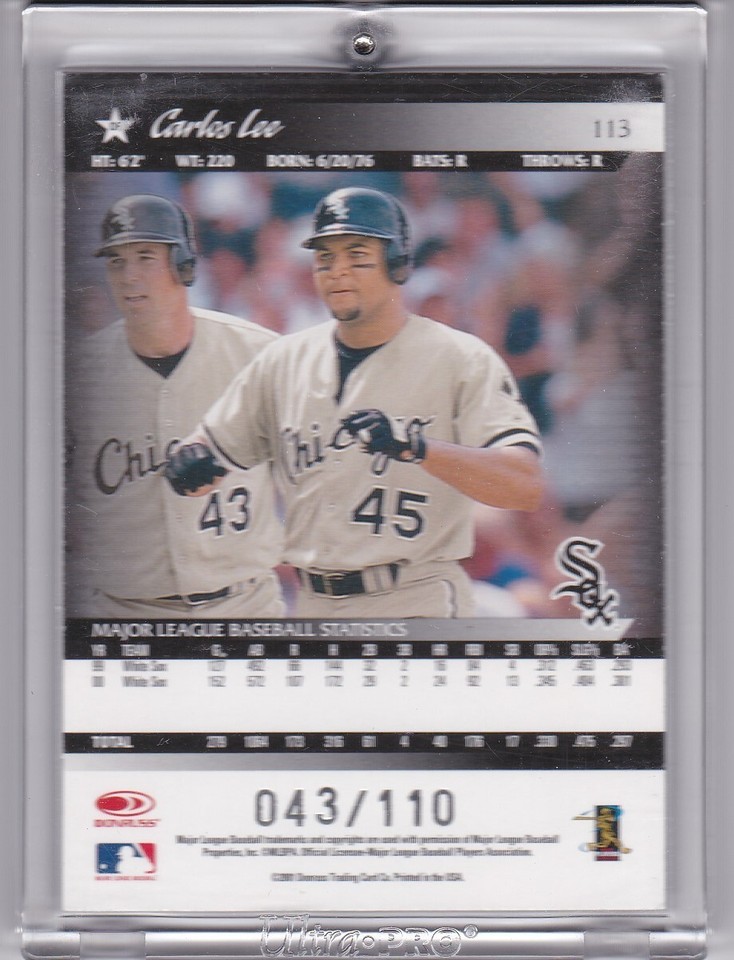 2001 Donruss Carlos Lee Recollection Collection auto 043/110 | eBay