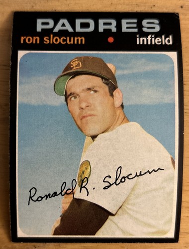 1971 Topps Ron Slocum Baseball Card #274 Padres Infield Mid-Grade O/C ...
