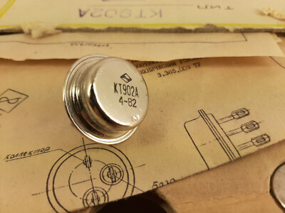 Soviet silicon n-p-n power HF transistors КТ902А = BD121, 2SD68 ...